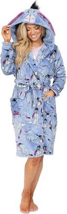 Disney Robe de chambre Bourriquet en polaire &agrave; capuche pour femme Bleu, bleu, 48-50