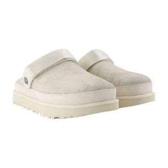 UGG Womens Goldenstar Crackle Slipper White Calfskin