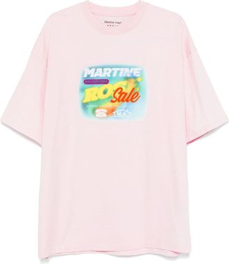 Martine Rose T-Shirt mit grafischem Print - Rosa