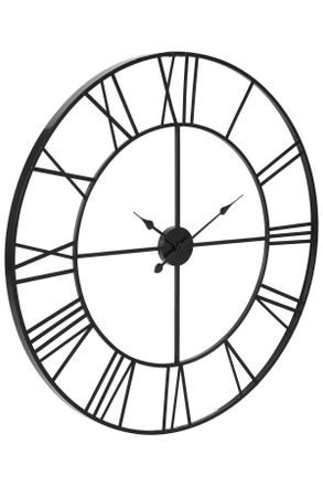 MID.YOU Mid.you Wanduhr, Schwarz, Metall, 96x96x3 cm, Bsci, Dekoration, Uhren, Wanduhren