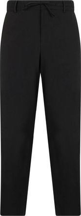 HUGO BOSS Homme, Pantalons, Noir, Taille: L Pantalon avec cordon de serrage en m&eacute;lange de lin
