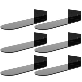 Pretyzoom DOITOOL Teiliges Schwebendes Schuhregal aus Acryl Schwarze Wandmontage Sportschuhhalter f&uuml;r Laden Platzsparende Schwebende Schuhe Pr&auml;sentation Robust 