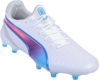 Puma King Ultimate Fu&szlig;ballschuhe mit festem Boden f&uuml;r Herren/Damen Unisex (Wei&szlig;)