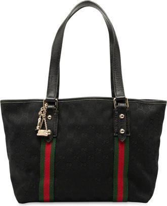 Gucci Shopper - GG Canvas Jolicoeur Tote - Gr. unisize - in Schwarz - f&uuml;r Damen