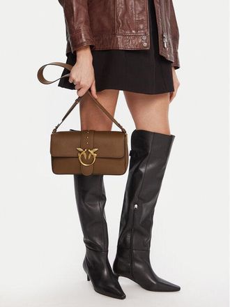 Pinko Handtasche Love One Classic Slouchy Fl PLTT 104524 A2OX Braun