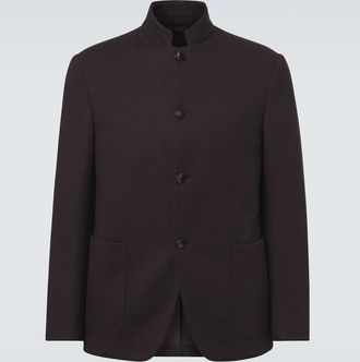 Agnona Veste en laine m&eacute;lang&eacute;e