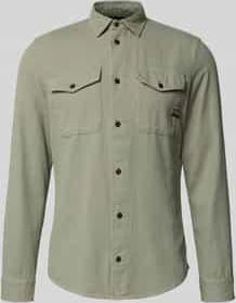 G-Star Slim Fit Freizeithemd mit Label-Patch Modell Marine