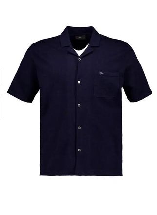 Fynch-Hatton Fynch-Hatton Herren Kurzarmhemd blau
