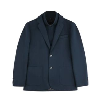Fay Dekonstruierter Blazer - - Jackets - Herren - Blau - 2XL