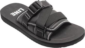 Line Chaussons unisexes pour adulte - Chaussures de ski l&eacute;g&egrave;res avec dessus matelass&eacute;, sangle en nylon Z-Pull et semelle moul&eacute;e sur mesure, noir, Medium