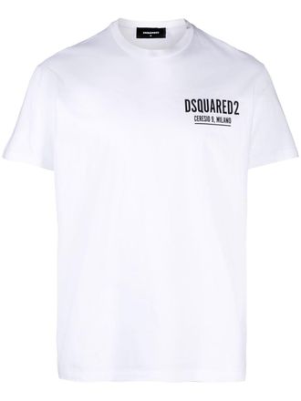 Dsquared2 t-shirt en coton à logo imprimé - Blanc