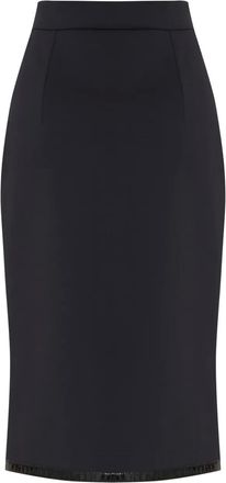 Gloria Coelho blue midi skirt - Schwarz