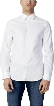 A|X Armani Exchange Wei&szlig;e Baumwoll-Slim-Fit-Hemd - - Shirts - Herren - Wei&szlig; - M