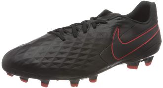 Nike Nike Herren Legend 8 Academy Fg/Mg Futsal-Schuh, Black Dk Smoke Grey Chile Red, 38.5 EU