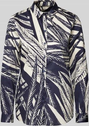 Milano Regular Fit Hemdbluse mit durchgehender Knopfleiste