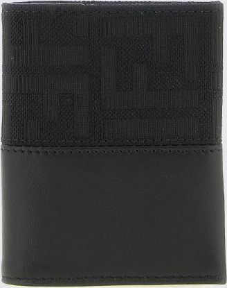Fendi Faltbares Kartenetui aus FF-Jacquard-Stoff mit Druckknopf