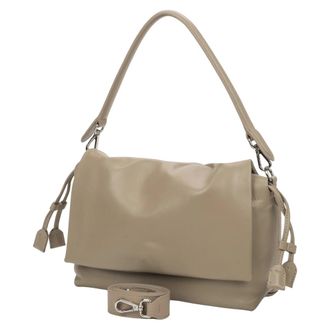 Estro & Luminara Umh&auml;ngetasche aus Leder - - Bags - Damen - Beige - ONE SIZE