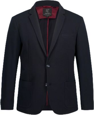 JP1880 Herren gro&szlig;e Gr&ouml;&szlig;en &Uuml;bergr&ouml;&szlig;en Menswear L-8XL Blazer, FLEXNAMIC, Business, Piqu&eacute;-Optik, Reverskragen, bis Gr. 72 Navy blau 64 815357130-64