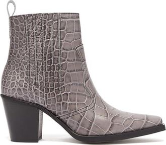 Generic Bottines à Bout Carré et Talon Compensé pour Femmes, Bottines Courtes Western Confortables à Talons Blocs, Bottes DéQuitation Tendance à Enfiler pour 