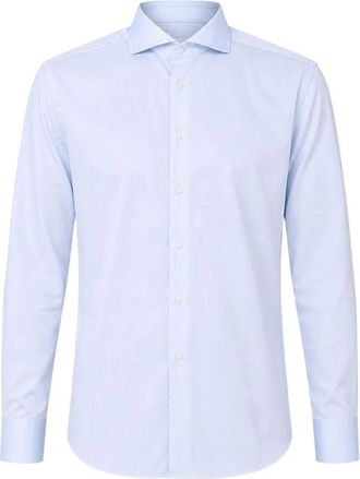 Corneliani Homme, Chemises, Bleu, Taille: 2XL Chemise en Twill de Coton