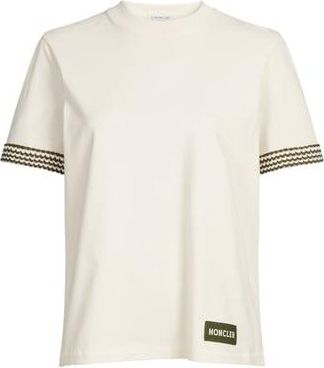 Moncler T-shirt &agrave; col rond en coton