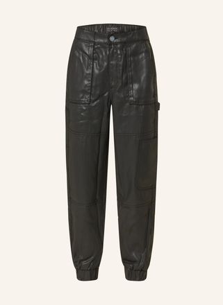AllSaints Allsaints Cargohose Mila In Lederoptik schwarz