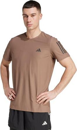 adidas Own The Run Tee T-Shirt, Trace Brown, L Homme