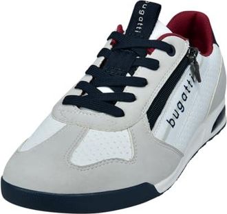 Bugatti Homme 321-a3811 Chaussures Basses à Lacets, White Light Grey 2012, 43 EU