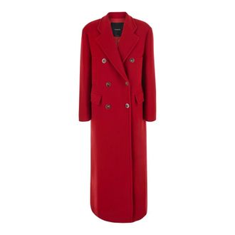 Pinko Doppelreihiger Mantel - - Coats - Damen - Rot - S