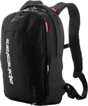 Alpinestars City Hunter V2 Sac &agrave; dos de moto, imperm&eacute;able, l&eacute;ger, design ergonomique, rembourr&eacute; et rangement s&eacute;curis&eacute; pour les cyclistes, noir/blanc, One Size, Mo