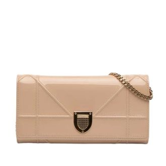 Dior Pre-owned Cuir sacs-dior - Femme - Pre-owned - Beige - Taille: ONE Size