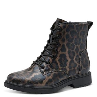 Jana bottines femme &agrave; lacets vegan, Dark Leopard, 38 EU