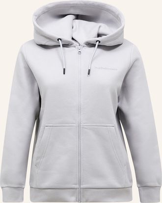 Peak Performance Kapuzensweatshirtjacke grau