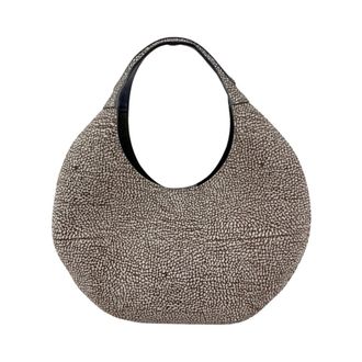 Borbonese Femme, Sacs, Brun, Taille: ONE Size Full Moon Hobo M