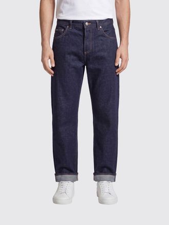 Dolce & Gabbana Jean droit regular fit en denim de coton noir