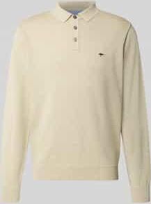 Fynch-Hatton Strickpullover mit Polokragen und Knopfleiste