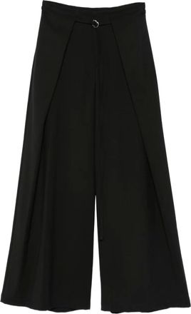 Eleh pantalon ample à détails de plis - Noir