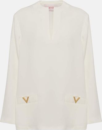 Valentino Top VGold aus Seide