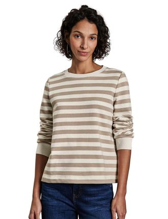 Street One Damen Gestreifter Sweater