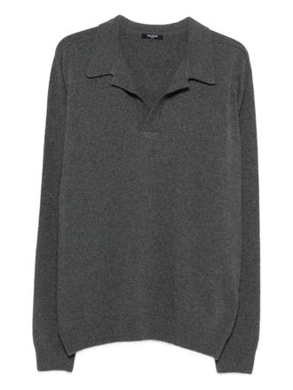 Balmain polo-collar sweater - Grau