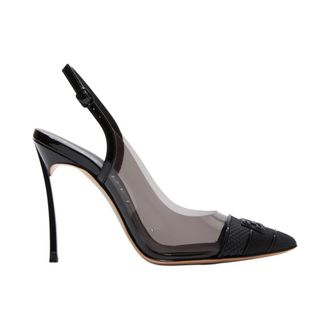 Casadei Fluo Toe Cap Pumps - - Shoes - Damen - Schwarzk - 36 1/2 EU