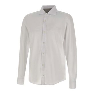 Eleventy Chemise Blanche Classique en Coton Fabriqu&eacute;e en Italie - Homme - Chemises - Blanc - Taille: XL