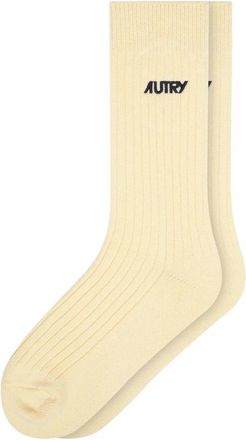 Autry Socken mit Jacquard-Logo - - Sport - Herren - Gelb - M