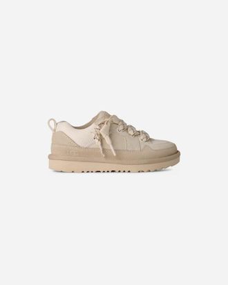 UGG Lo Lowmel f&uuml;r Kinder in White, Gr&ouml;&szlig;e Wildleder/Textil
