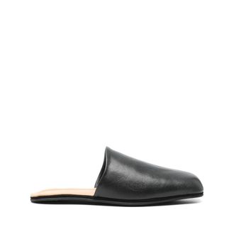 Our Legacy Schwarze Leder Schuhe mit Eckiger Spitze - - Shoes - Damen - Schwarzk - 37 EU