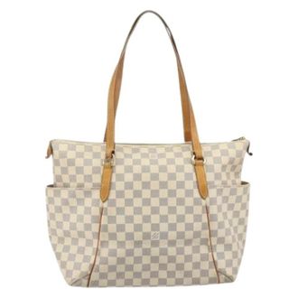 Louis Vuitton Sac cabas vintage doccasion - Femme - Pre-owned - Beige - Taille: ONE Size