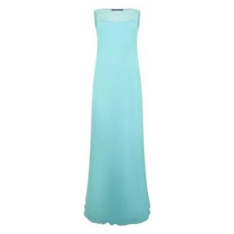 Alberta Ferretti Langes Kleid mit Unterkleid - - Dresses - Damen - Blau - S