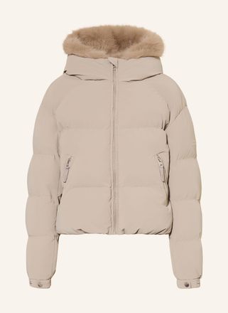 Garcia Garcia Steppjacke Mit Kunstpelz beige