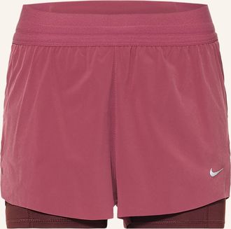 Nike 2-In-1-Laufshorts Swift rot