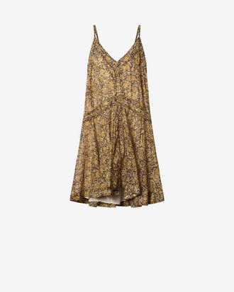 Isabel Marant Robe Danielle - Femme - Kaki - Taille 34 - Marant &Eacute;toile